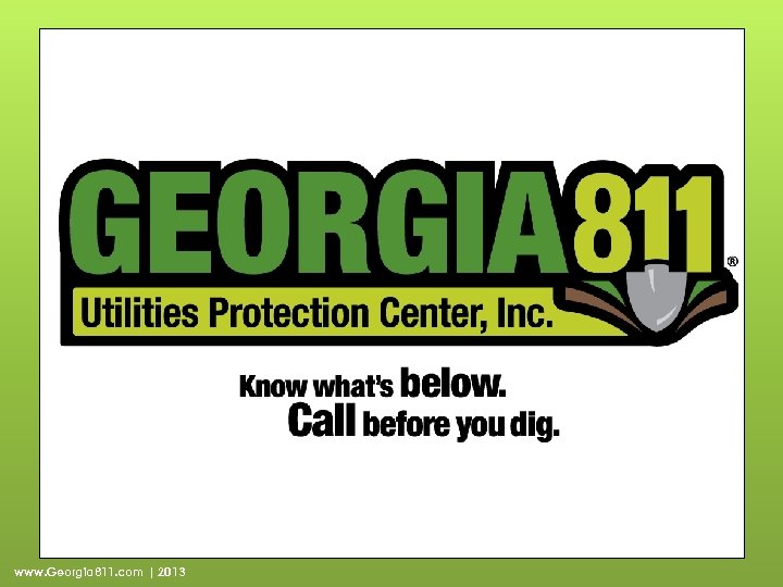 www Georgia 811 com 2013 Part