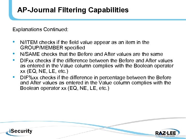AP-Journal Application Security Business Analysis Part