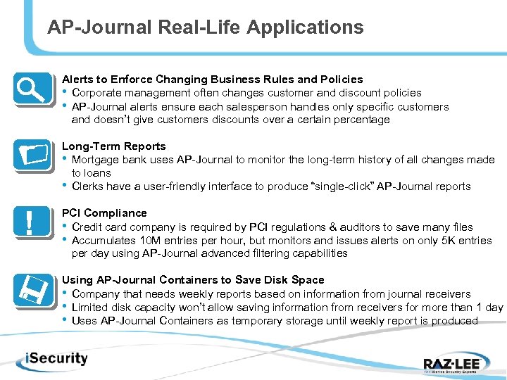 AP-Journal Application Security Business Analysis Part