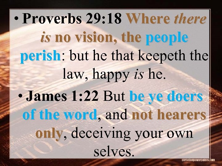 Proverbs 29 18 Where there is