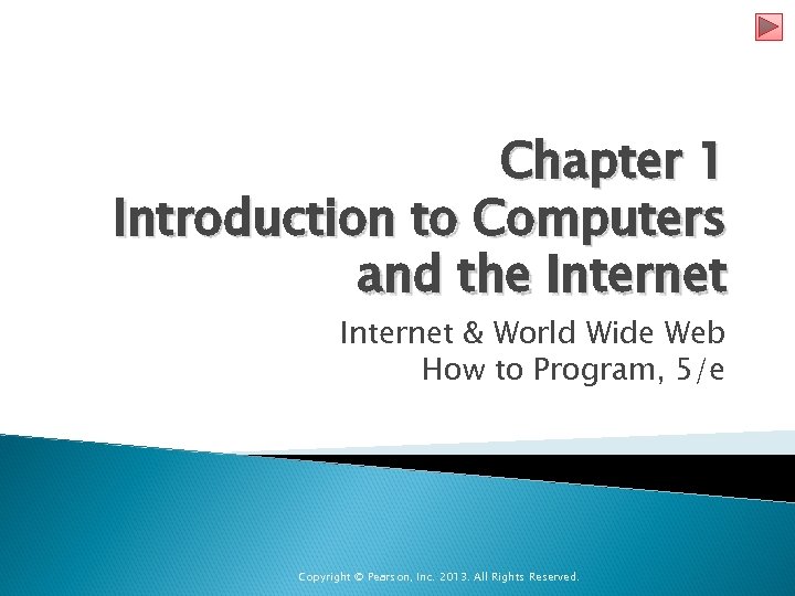 Chapter 1 Introduction to Computers and the Internet