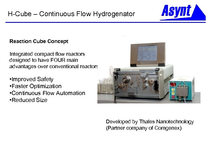 H-Cube The next generation in Hydrogenation Asynt