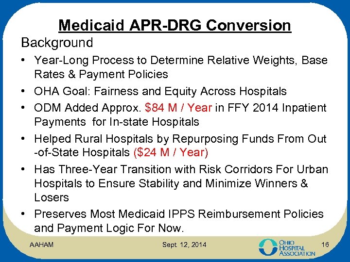 It s Cool to be Schooled OHA Update September