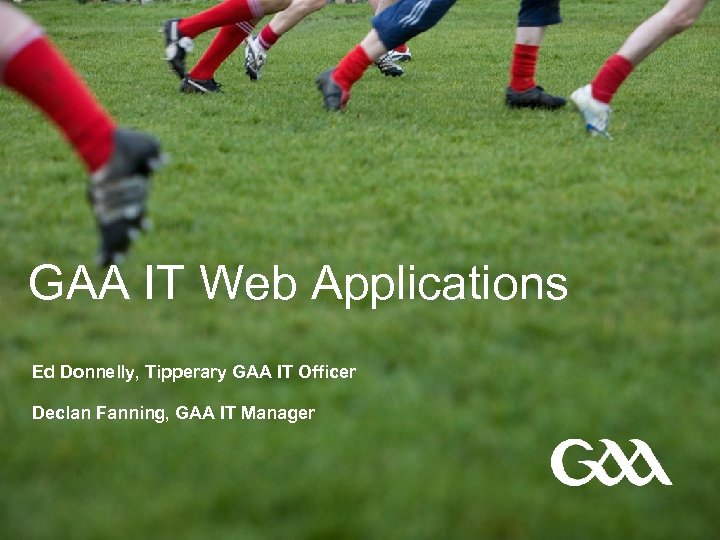 GAA IT Web Applications Ed Donnelly Tipperary GAA