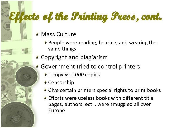 The Printing Culture By Quynh Dinh Mike Tae