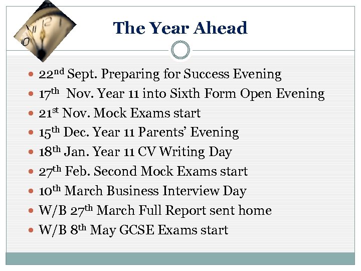 WELCOME PREPARING FOR GCSE SUCCESS Year 11