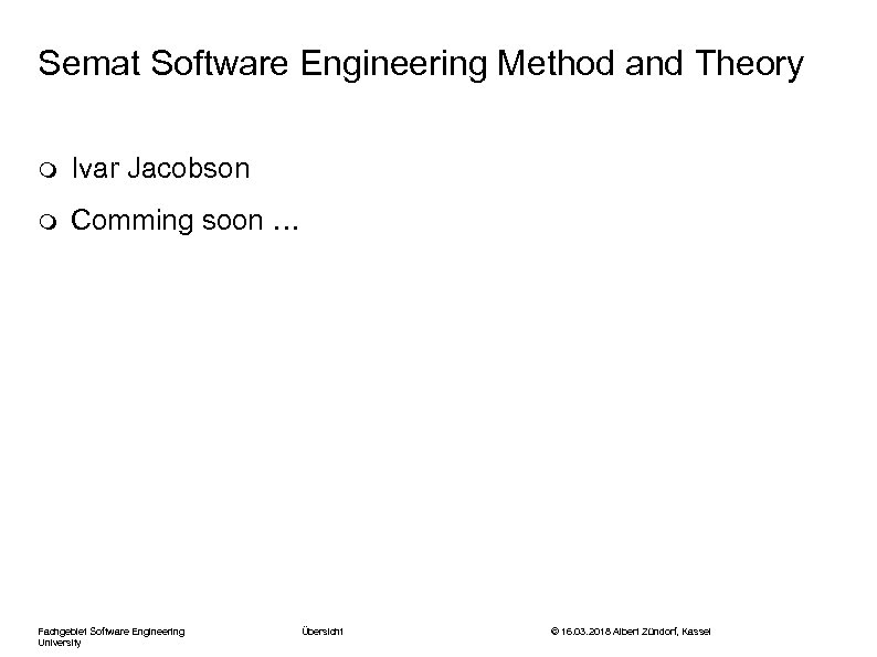 Vorgehensmodelle Wasserfallmodell Fachgebiet Software Engineering ...