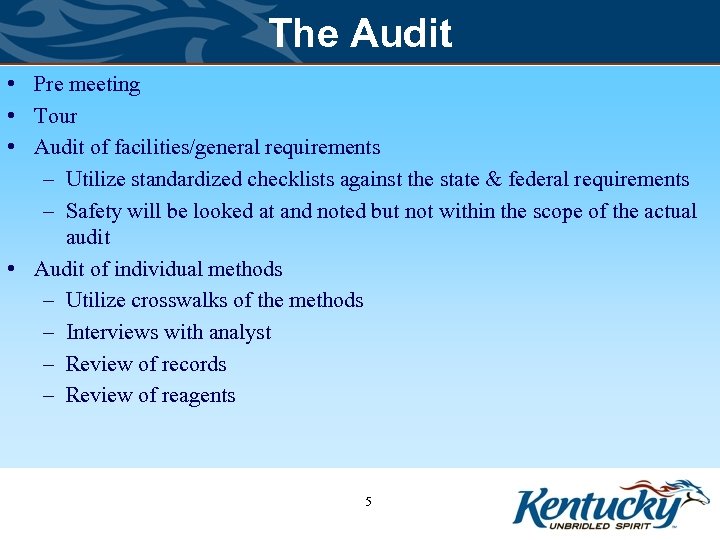 Understanding the Audit Process Presentation to KWWOA Department