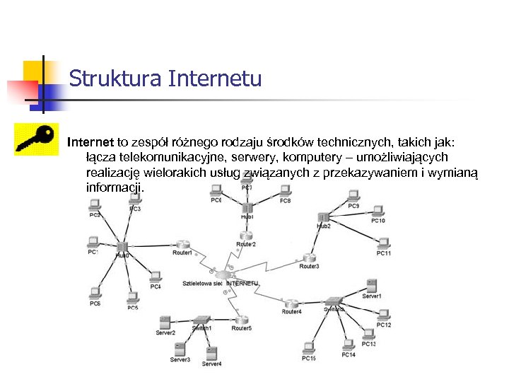 Internet jako sieć globalna Struktura Internetu n Dostęp