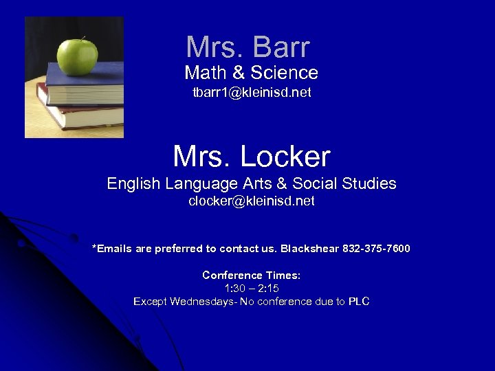Mrs Barr Math Science tbarr 1 kleinisd net