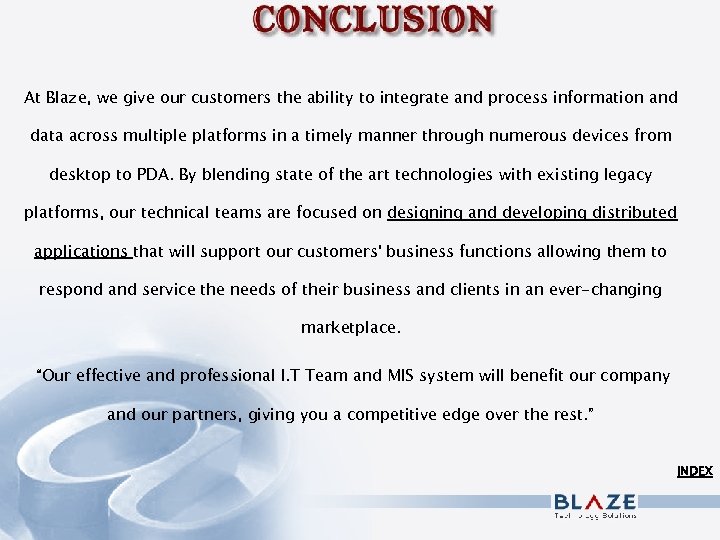 Concept To Completion Next Blaze Technology Solutions P