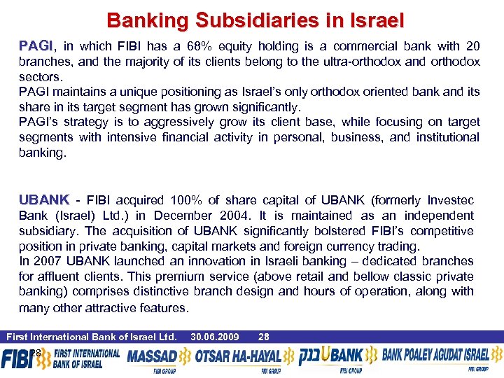 First International Bank of Israel Ltd — FIBI
