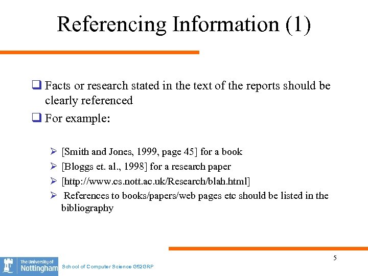 Report Writing Tomas Maul nottingham edu my Based on