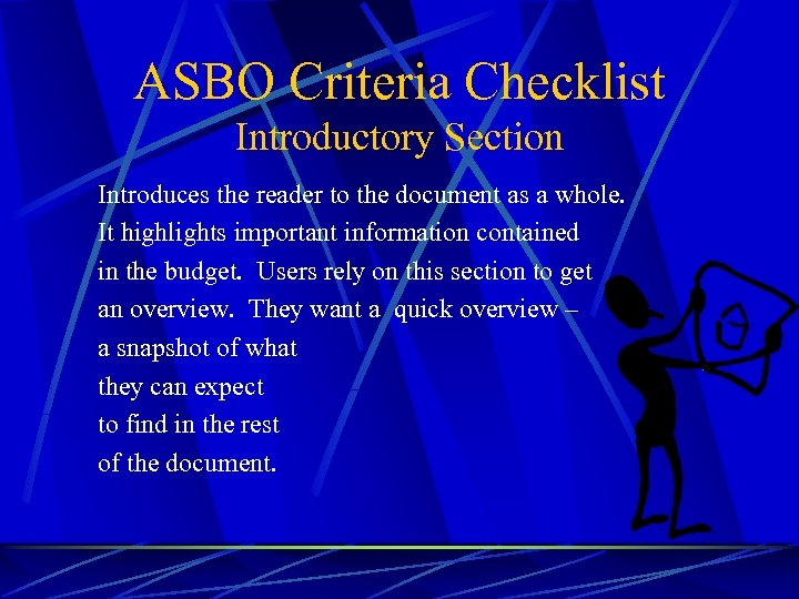 ASBO GFOA Budget Presentation and CAFR Requirements