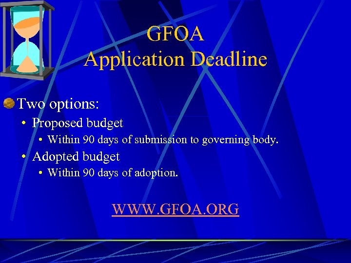 ASBO GFOA Budget Presentation and CAFR Requirements