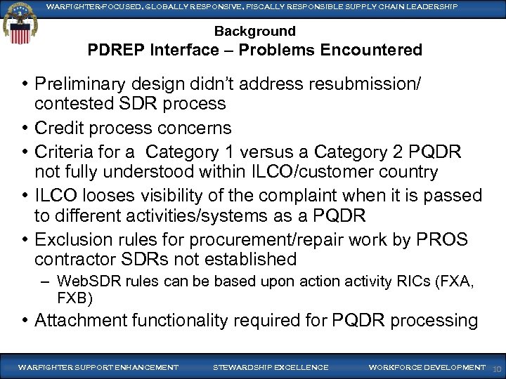 WARFIGHTER-FOCUSED GLOBALLY RESPONSIVE FISCALLY RESPONSIBLE SUPPLY ...