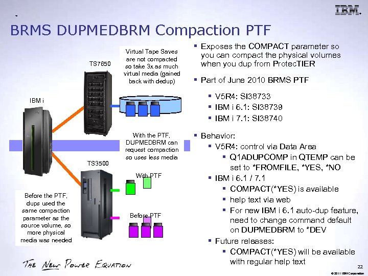 Protec TIER on IBM i May 2011 Bob