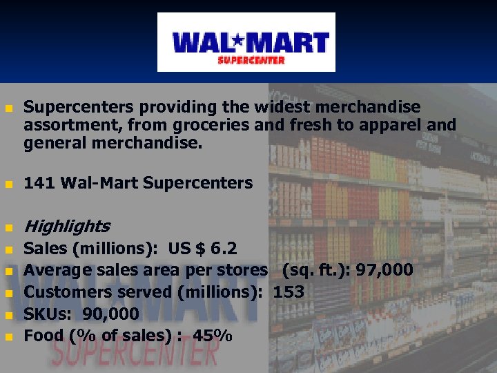 The Mexican Food Market -NAFTA -Domestic -Distribution Channels