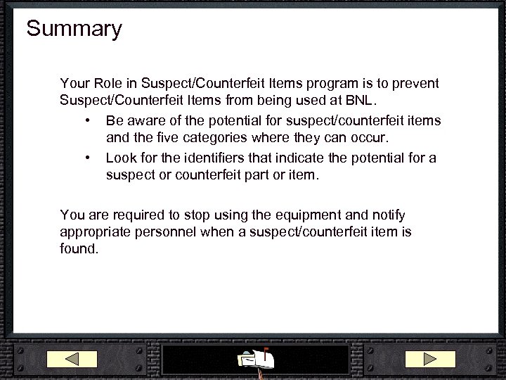 QA-SCI-3 A Welcome to Suspect Counterfeit Items Awareness Training