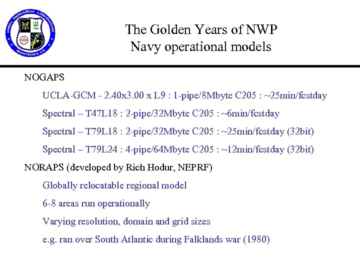30 Years of Navy Modeling and Supercomputers an