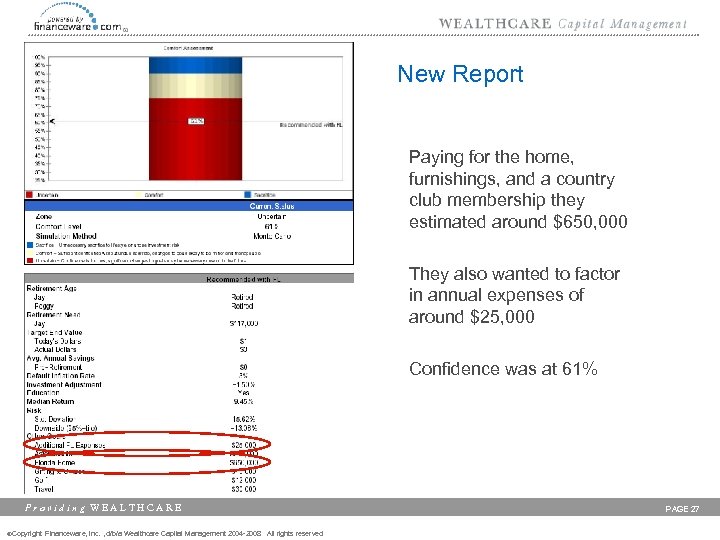 WEALTHCARE Monitoring and Ongoing Advice Presented by David