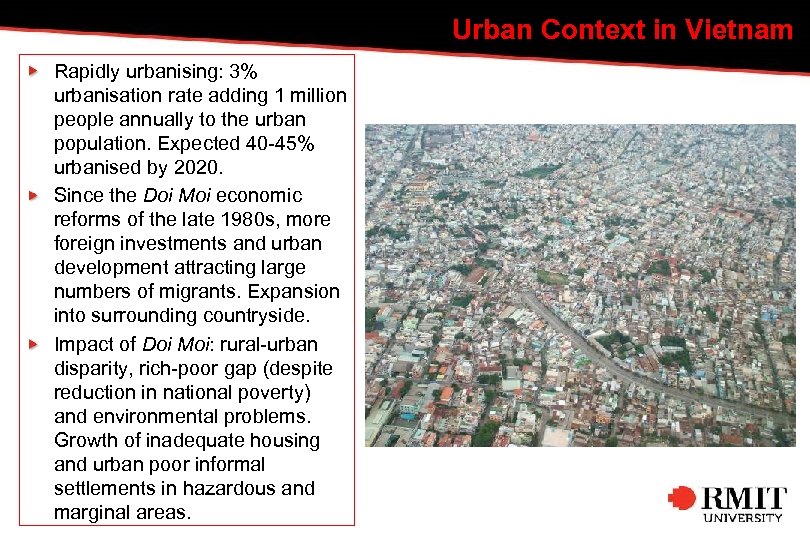 Urbanisation Challenges in Vietnam Dr Ifte Ahmed Climate