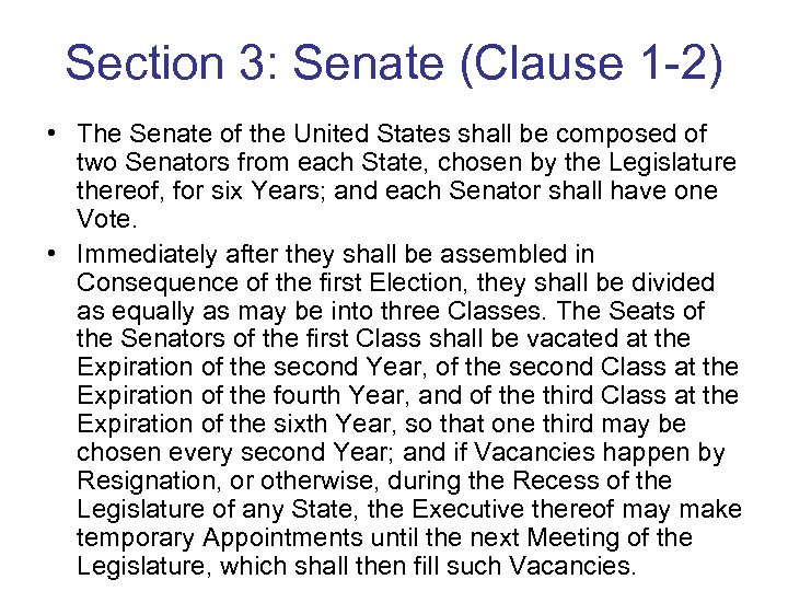 Costituzione Americana struttura — Preamble Statement of purpose