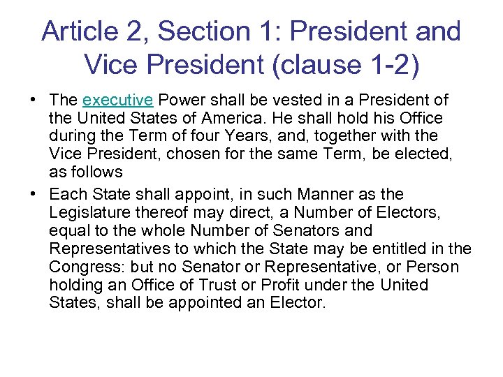 Costituzione Americana struttura — Preamble Statement of purpose