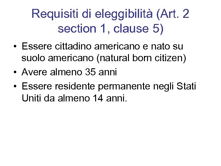 Costituzione Americana struttura — Preamble Statement of purpose