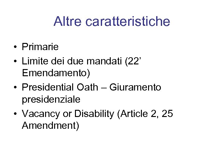Costituzione Americana struttura — Preamble Statement of purpose