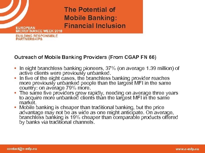 Increasing access to finance using mobile banking services