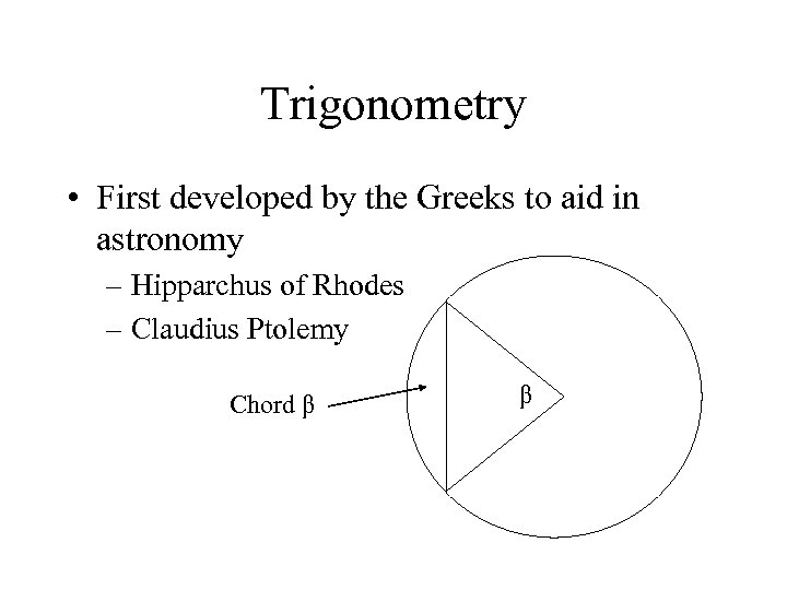 Mathematics of Medieval Asia Julie Belock Salem State