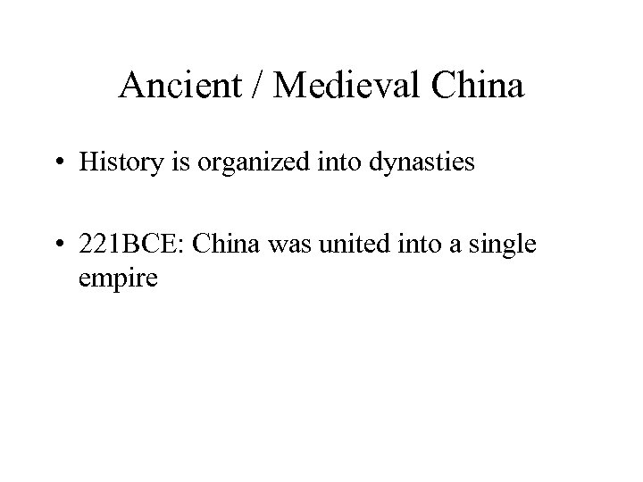 Mathematics of Medieval Asia Julie Belock Salem State