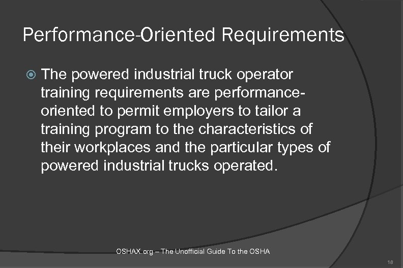 POWERED INDUSTRIAL TRUCKS OPERATOR TRAINING 1910 178 l