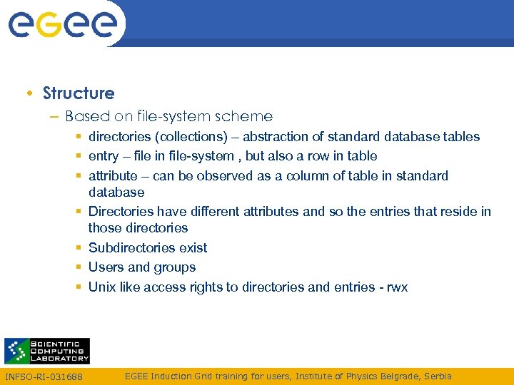 Enabling Grids for E-scienc E AMGA tutorial Vladimir