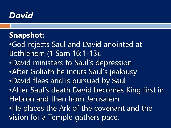 Exploring the Bible Every Sunday evening at Bible