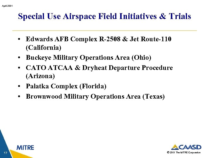 US Civil — Military Airspace Sharing Collaboration Tools