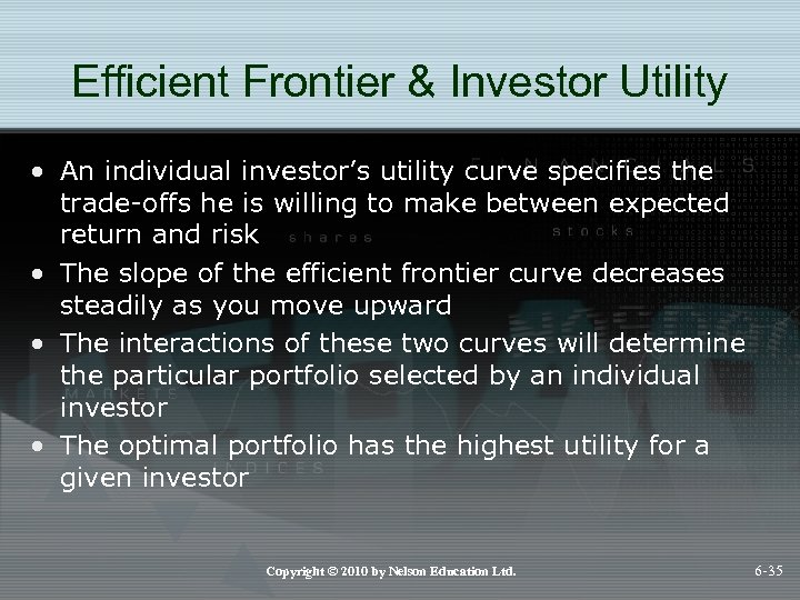 6 Investment Analysis and Portfolio Management First Canadian