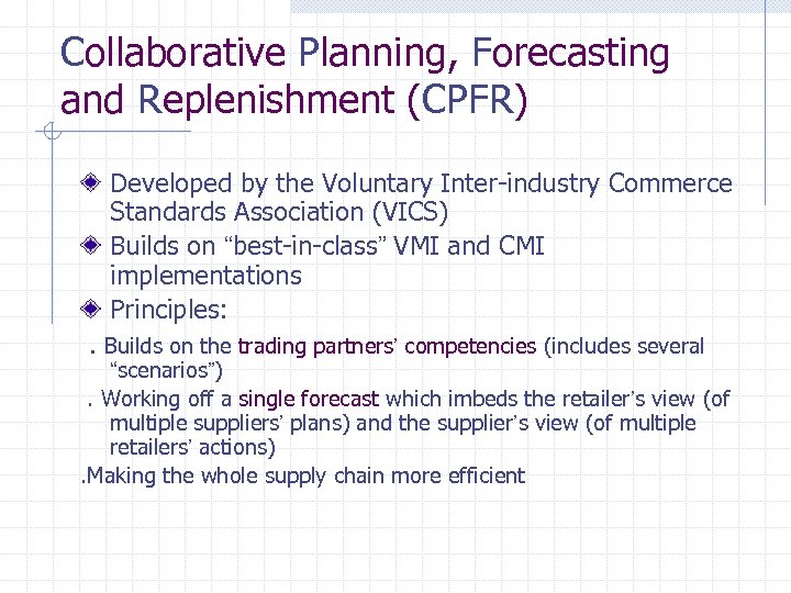 Collaboration Coordinating the Supply Chain Yossi Sheffi MIT