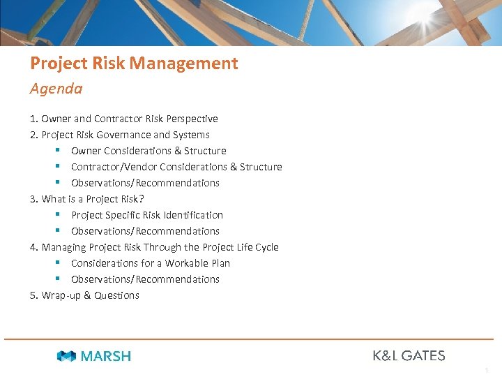 Project Risk Management Presented by Harold Dorbin
