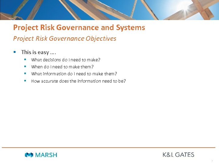 Project Risk Management Presented by Harold Dorbin