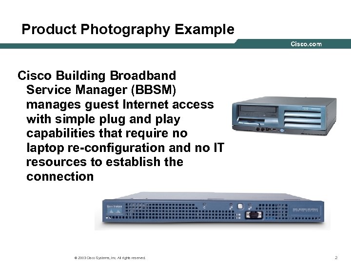 Building Broadband Service Manager Overview November 2003
