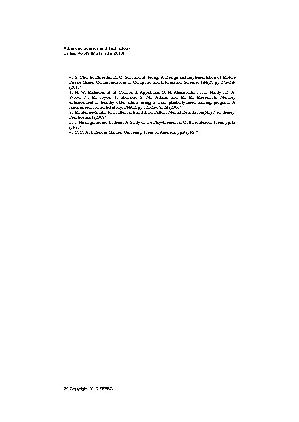 Advanced Science and Technology Letters Vol 43 Multimedia