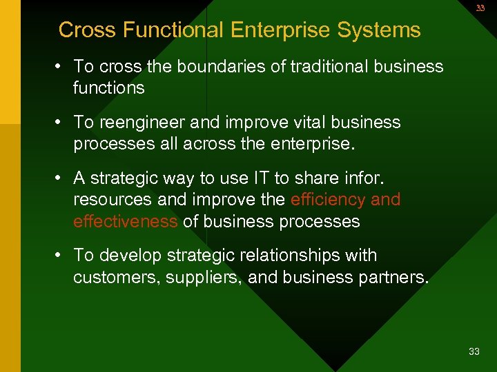 1 Section I Functional Business Systems 1