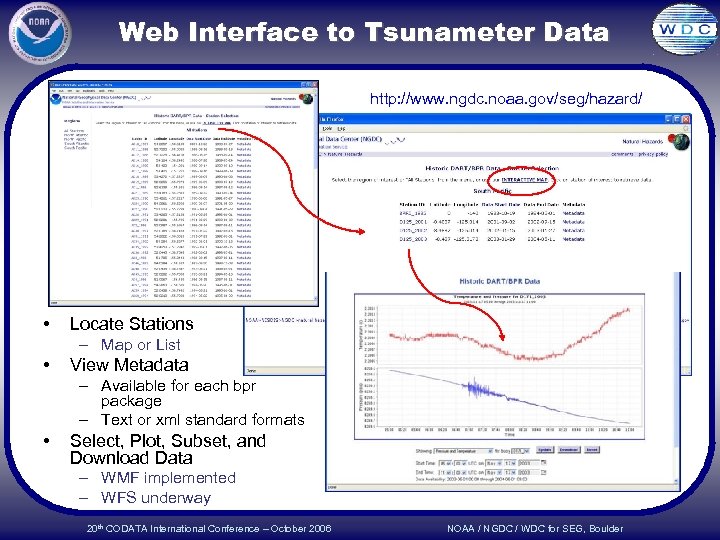 Improving Data Access through Standards-based Metadata and Web