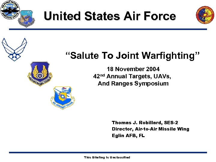 United States Air Force Salute To Joint Warfighting