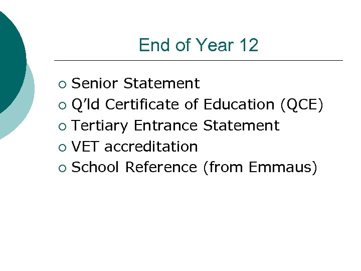 Year 12 A Summary of OP Calculations QCS