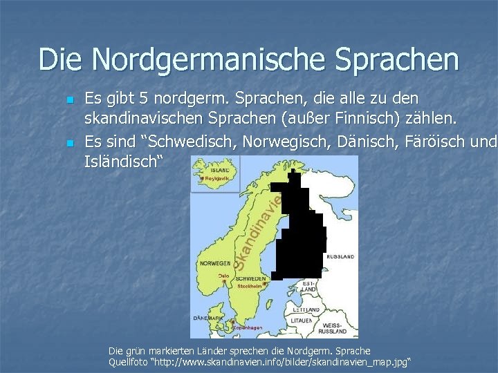 Die Germanische Sprachen Eine Präsentation von Julian D