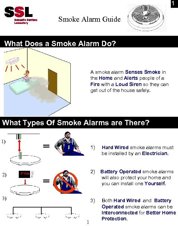 Information Smoke Alarms AGAL A business unit of