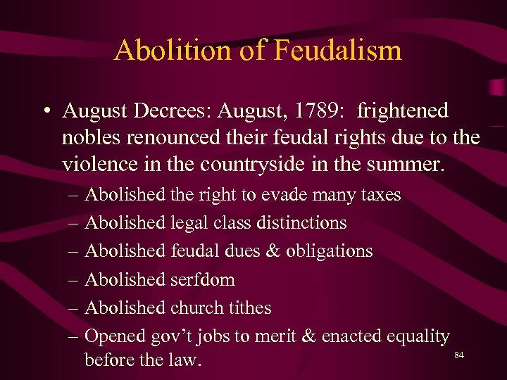 AP TEST REVIEW THREE PART 18 th Century